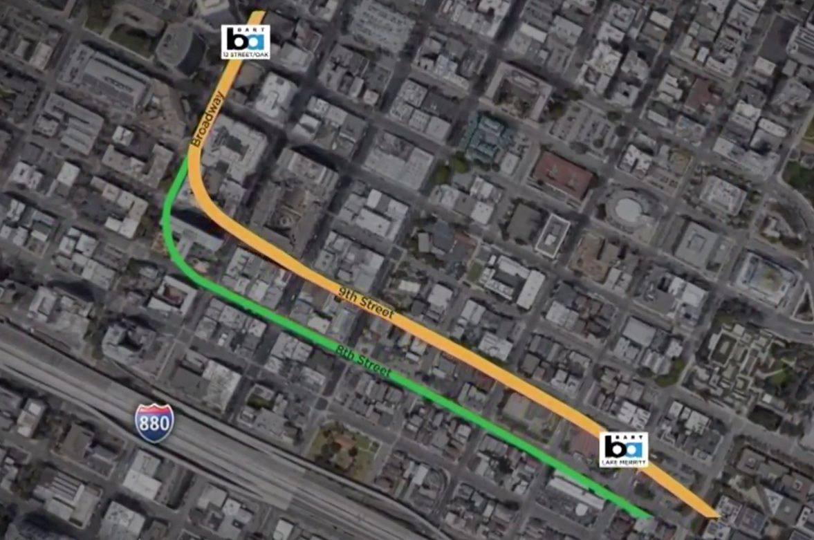 Problematic Sharp Turn In Oakland BART Tunnel All Thanks To A 1960s ...