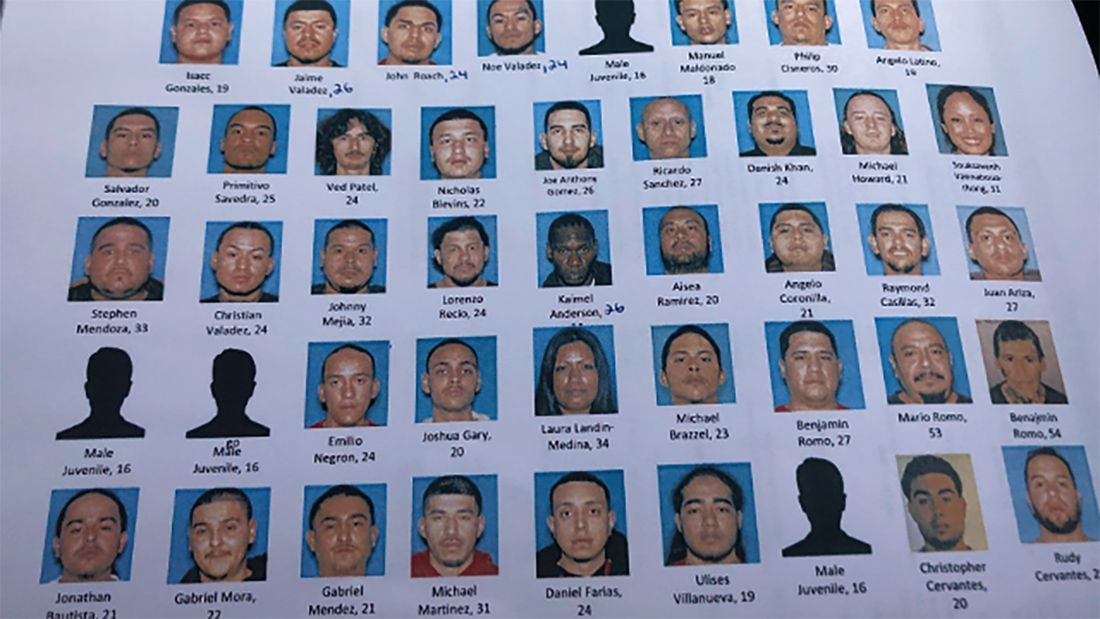 50 Alleged Norteño Gang Members Arrested In Stockton, Drugs and Guns Seized