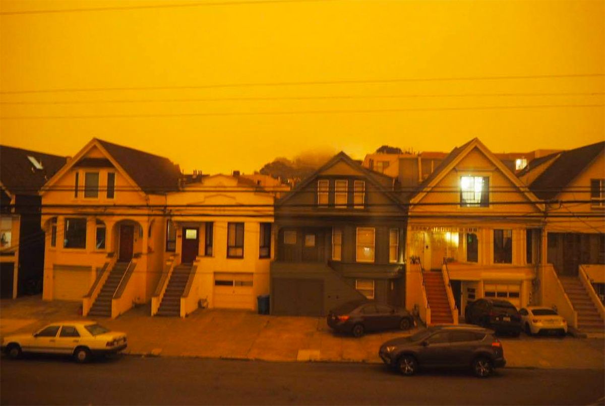 Sky In SF Turns Apocalypse Orange As Smoke From Oregon, Mendocino Fires ...