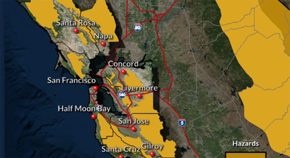 70-MPH Winds Forecast Monday Night For East Bay, North Bay Hills