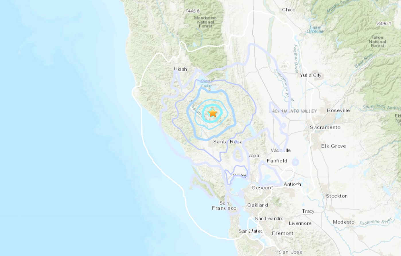 4.2M Earthquake Near Sonoma/Lake County Border Felt In SF