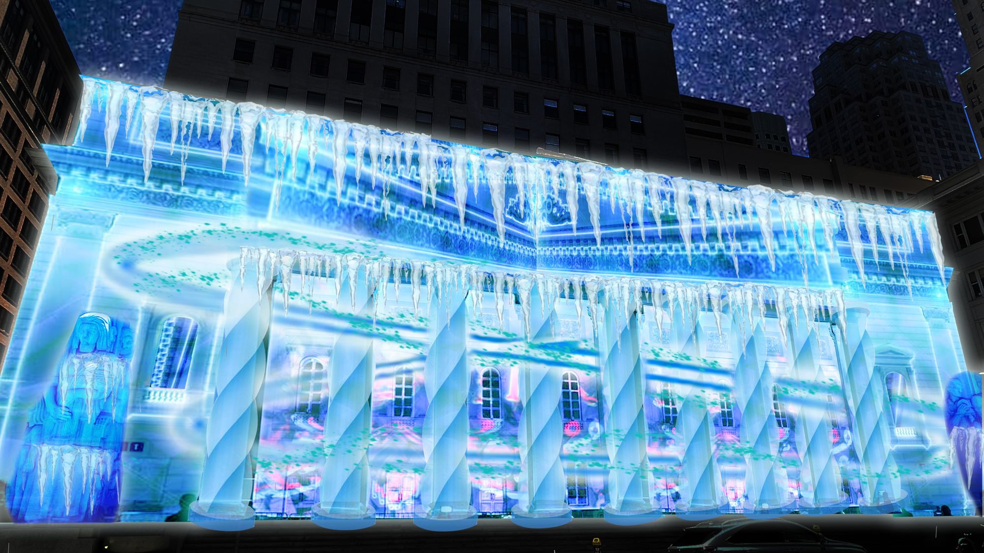 Holiday-Themed Projection Mapping Will Display on Downtown SF Buildings