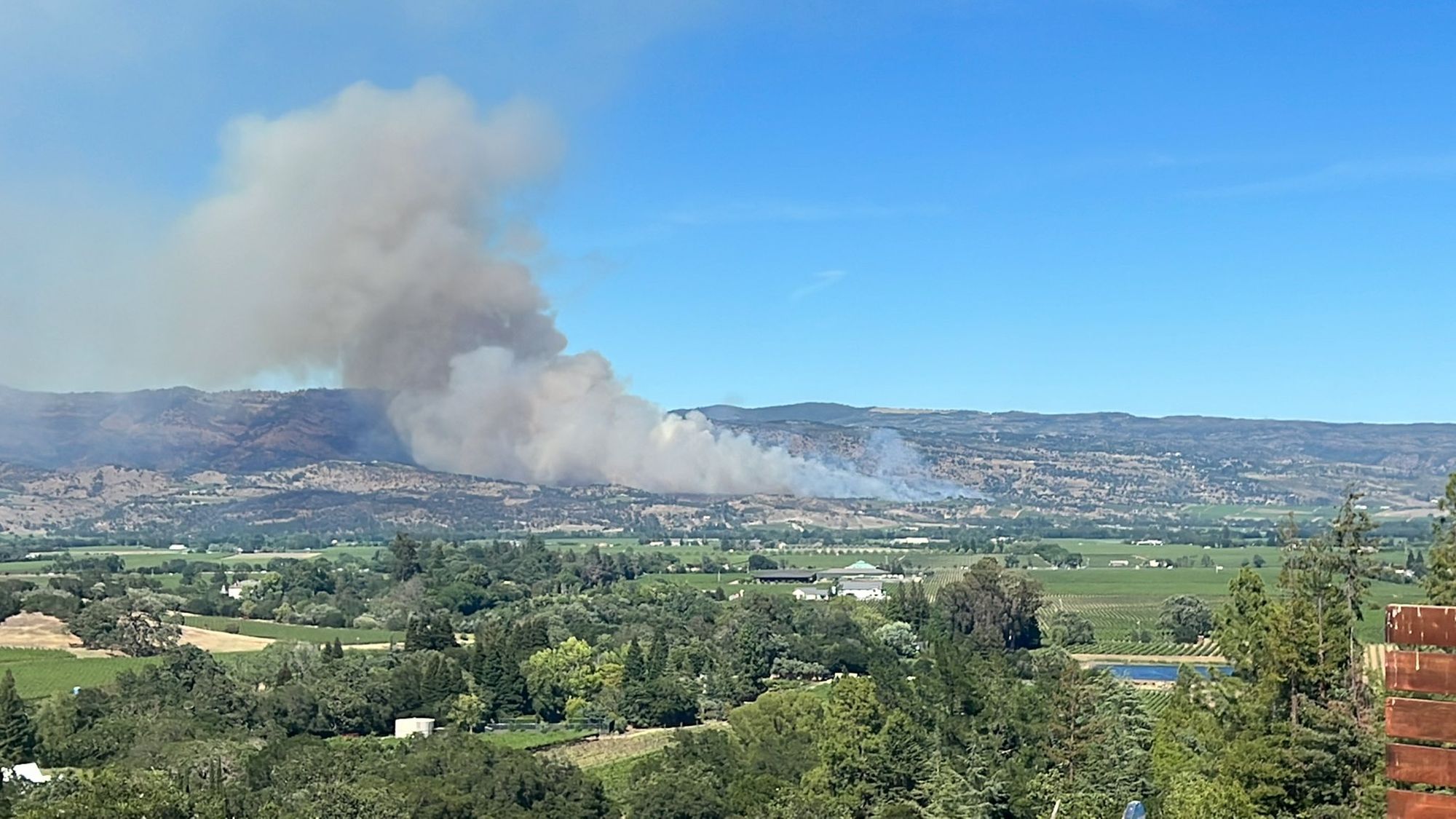 Day Around the Bay: Napa Brush Fire Grows to 100 Acres, Forces Evacuations