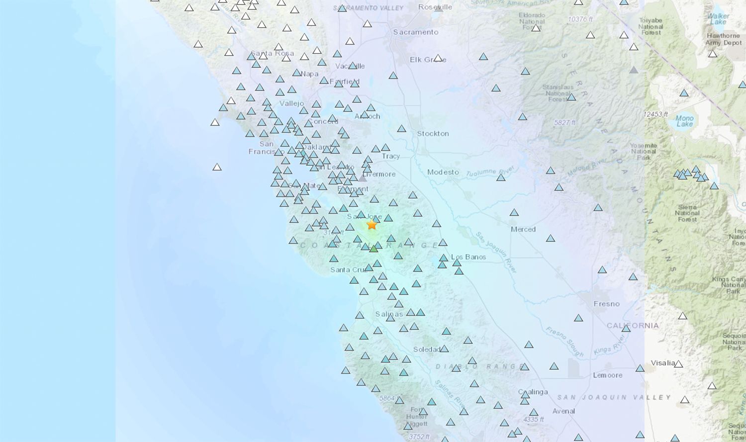Sizable 5.1M Earthquake Shakes Bay Area, Epicenter Near San Jose