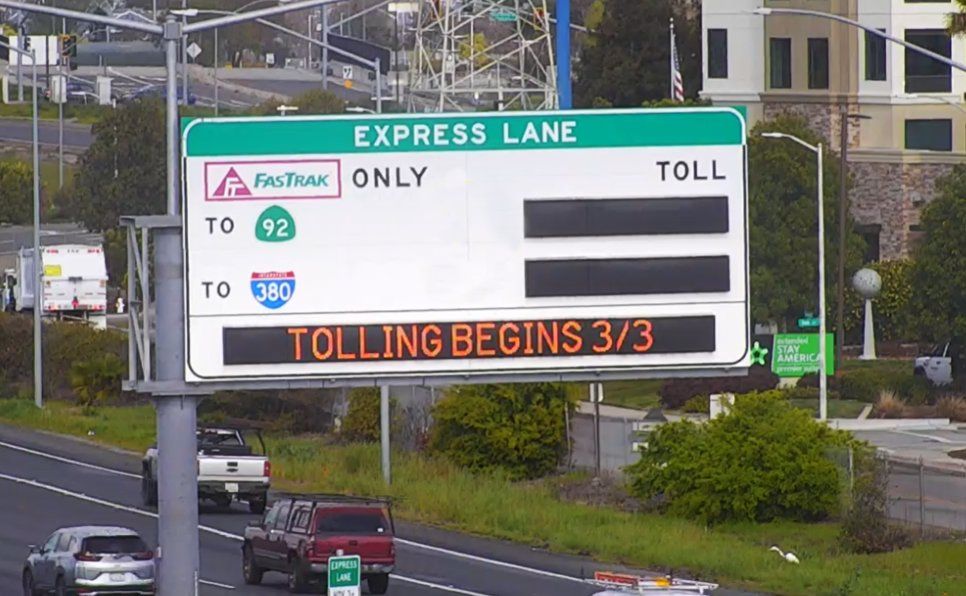 There Are New Express Toll Lanes On 101 Between San Bruno and Redwood ...