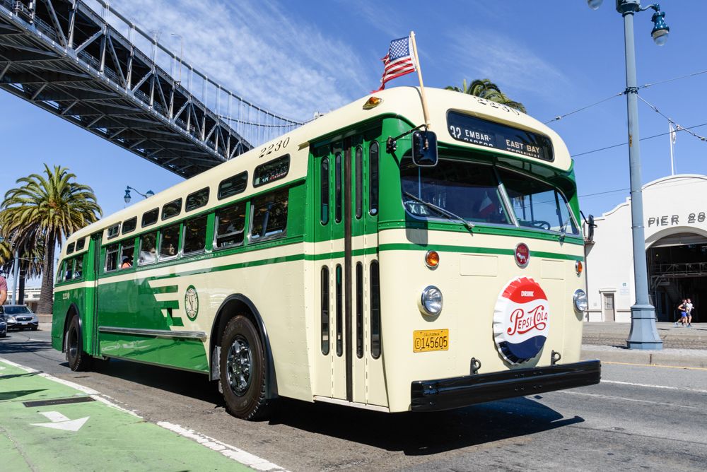 Vintage 1956 Muni Bus Delighted Transit Nerds This Weekend at Duboce Park