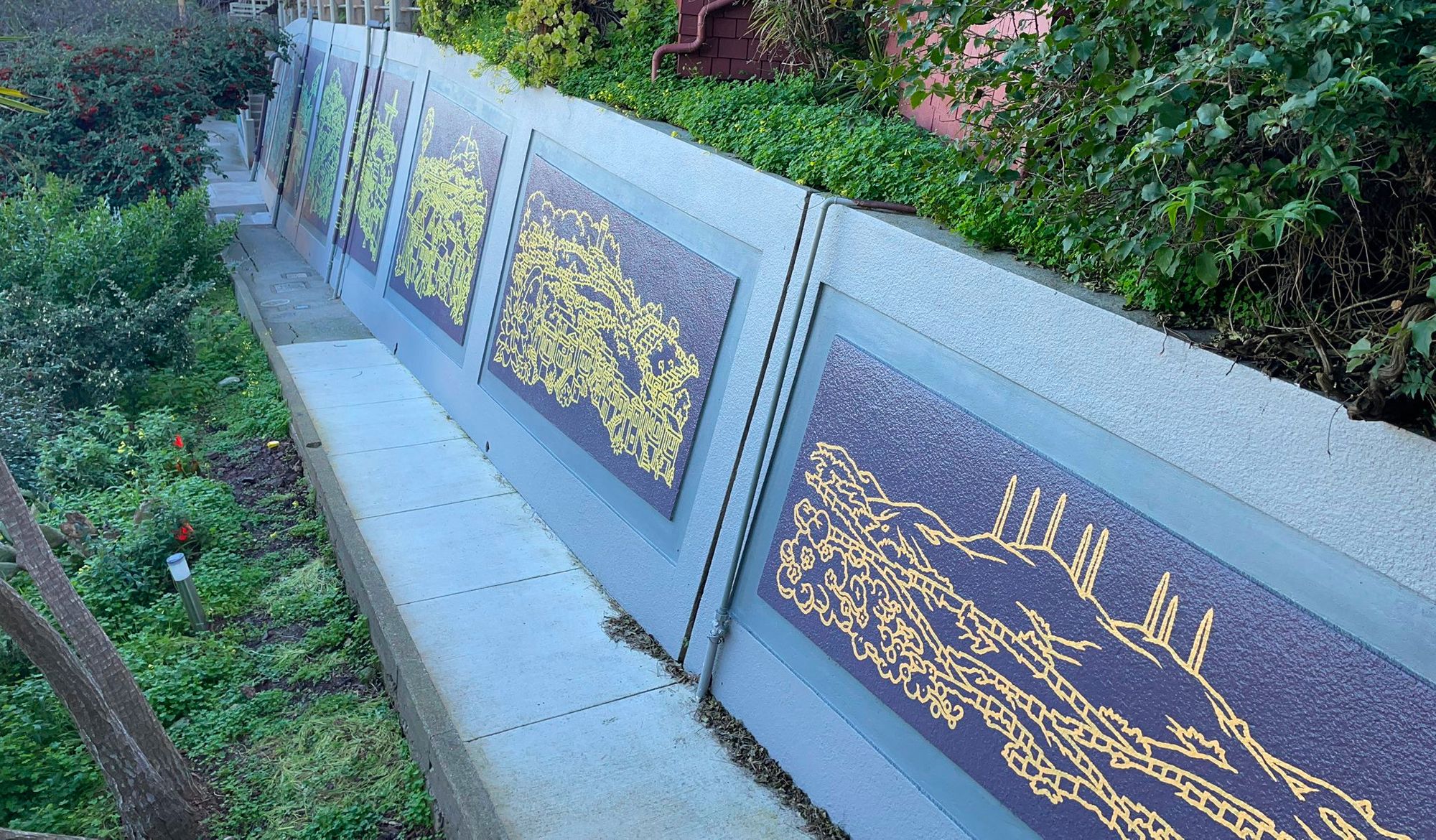 Huge New Amos Goldbaum Mural Now Adorns 13 Panels at Bernal Heights ...