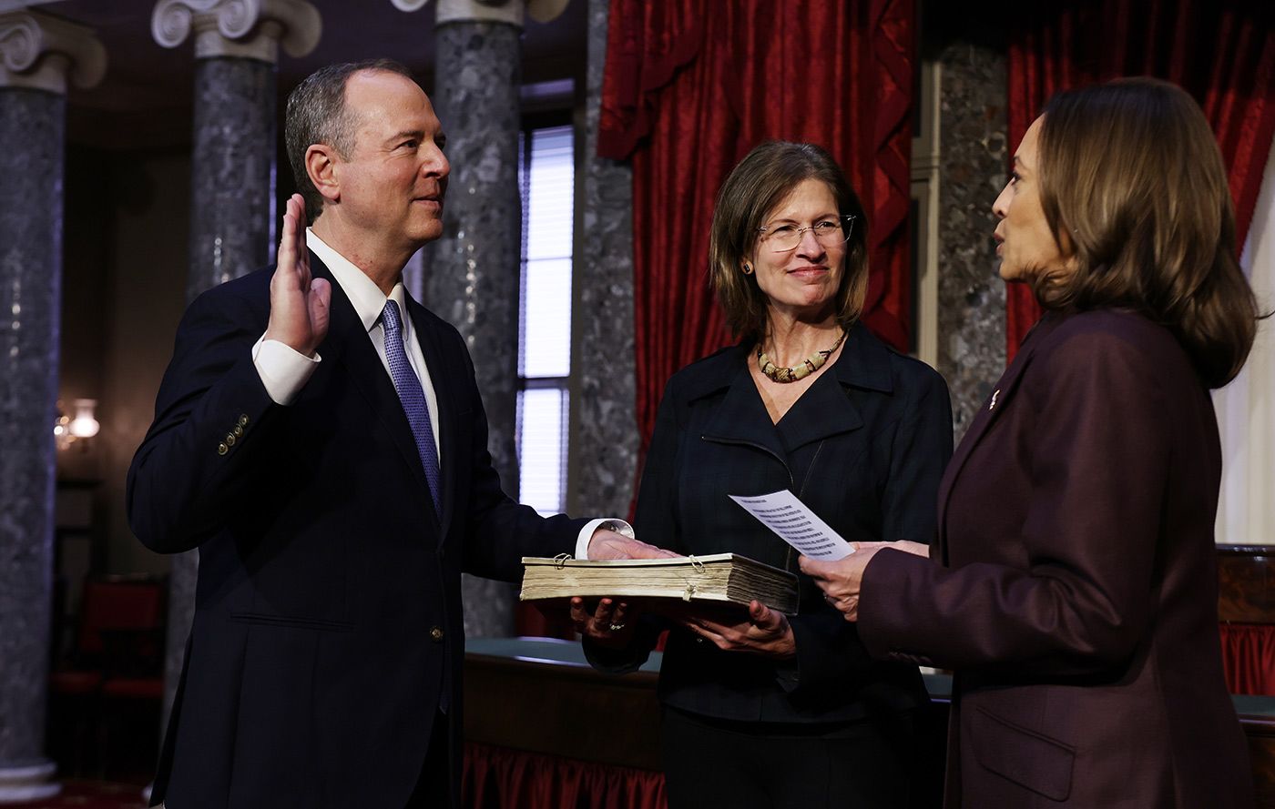 Adam Schiff Sworn In to Senate, Says He Doesn't Need Pre-emptive Pardon From Biden